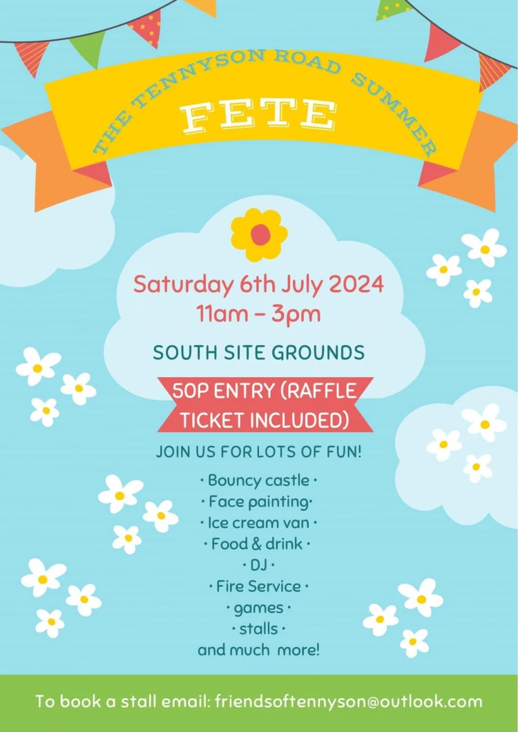 Tennyson Road Summer Fete - 6 Jul 2024 | Mum's guide to Luton
