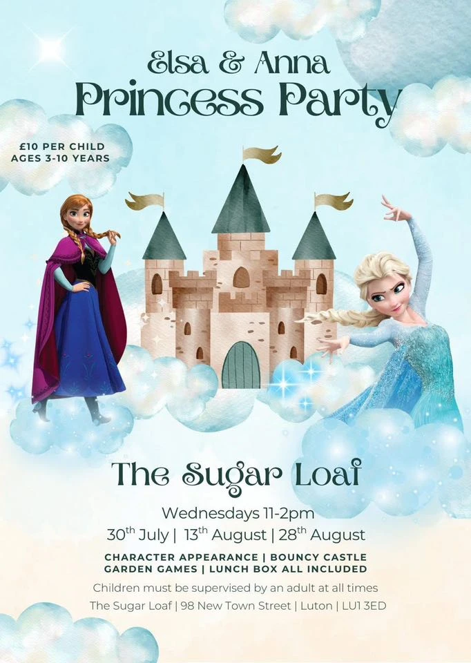 Elsa & Ana Princess Party - 27 Aug 2025 | Mum's guide to Luton