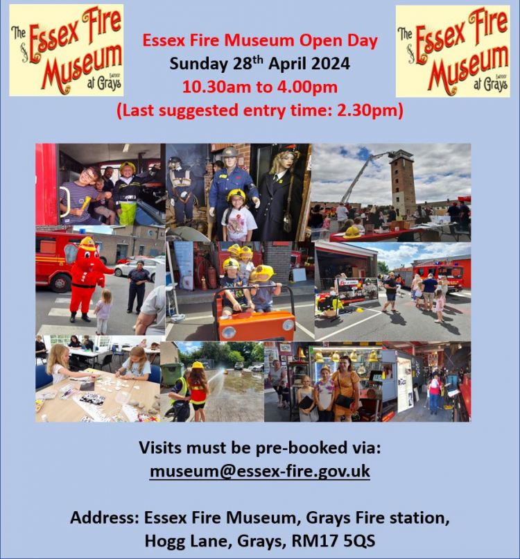 Essex Fire Museum - Family Open day - 28 Apr 2024 | Mum's guide to Romford