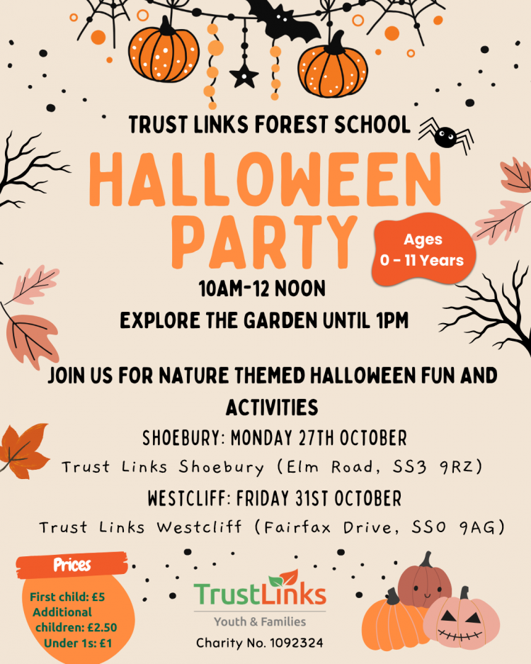 Trust Link Forest School Halloween Party - 27 Oct 2025 | Mum's guide to ...